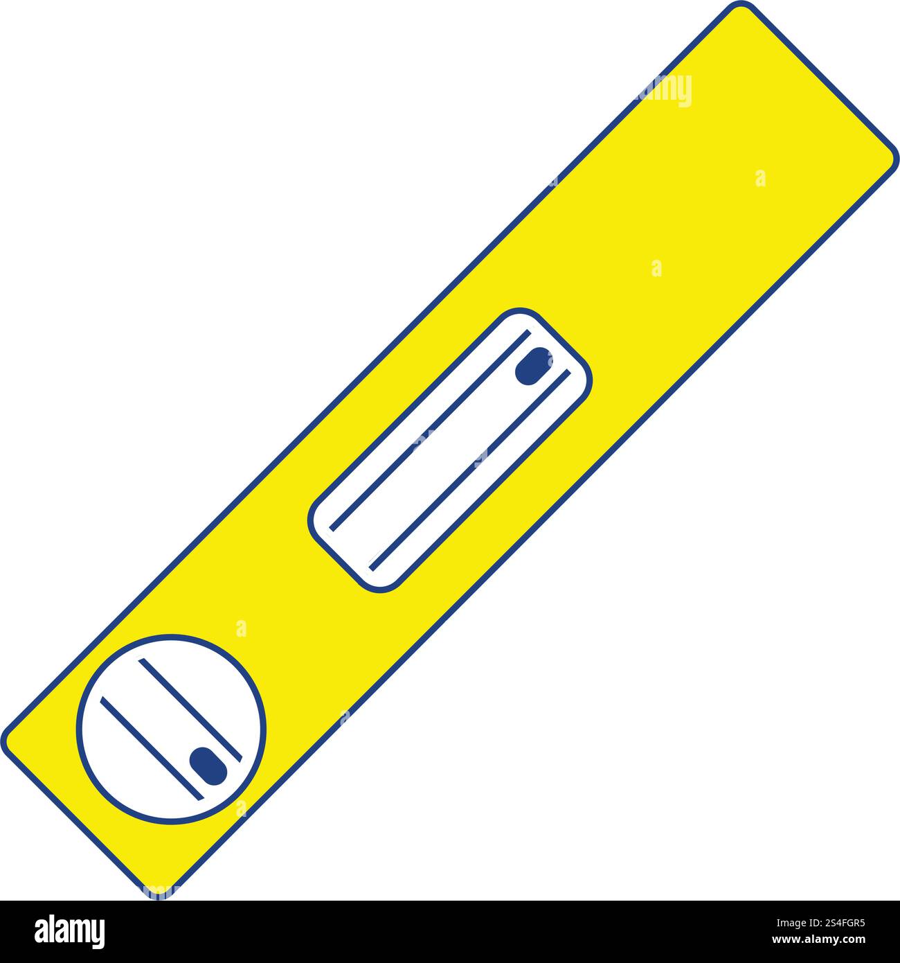 Icon of construction level . Thin line design. Vector illustration ...