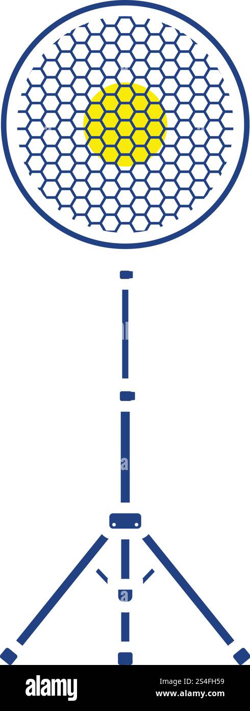 Icon of beauty dish flash. Thin line design. Vector illustration Stock ...