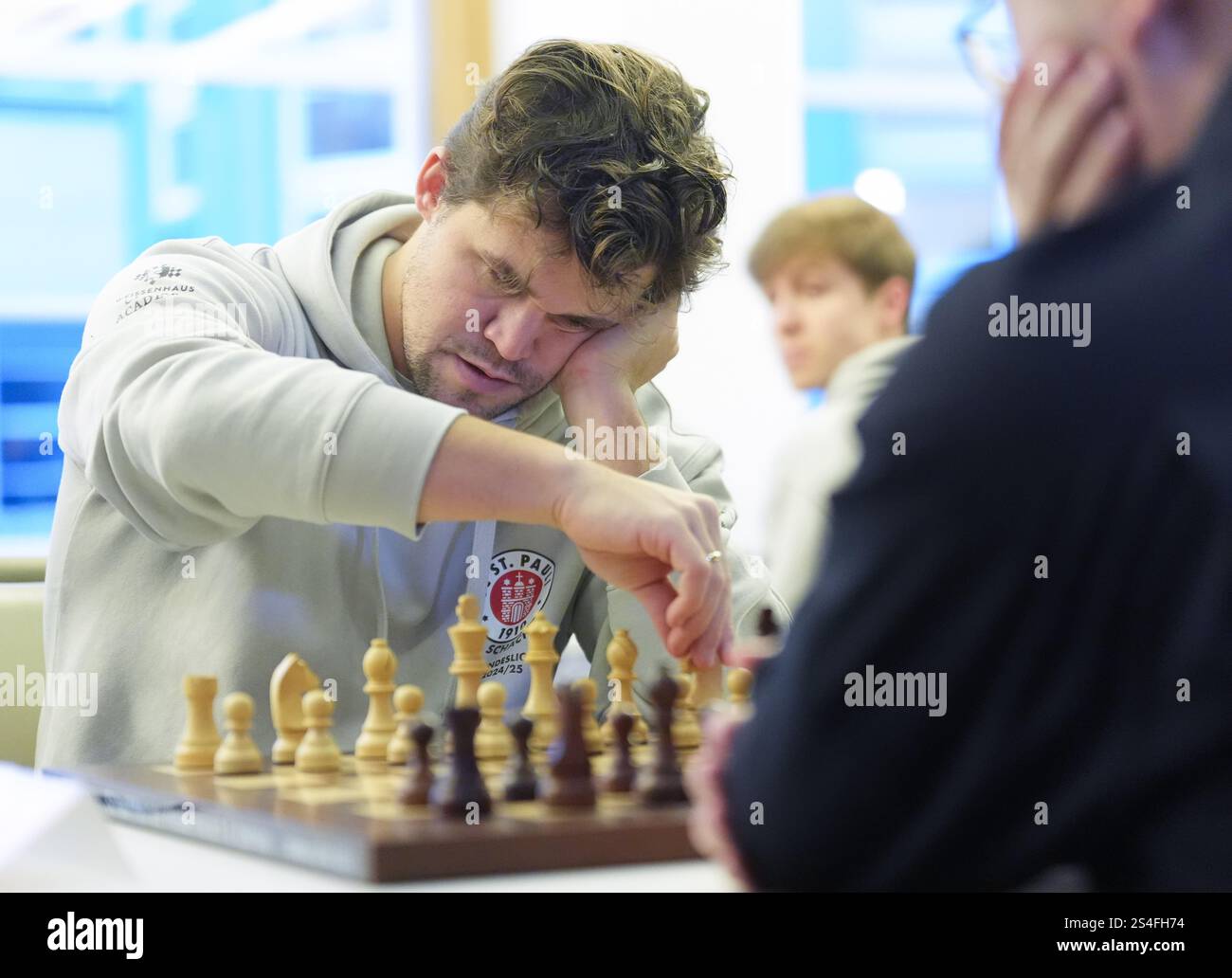 Hamburg, Germany. 12th Jan, 2025. Chess: Bundesliga, Düsseldorfer SK ...