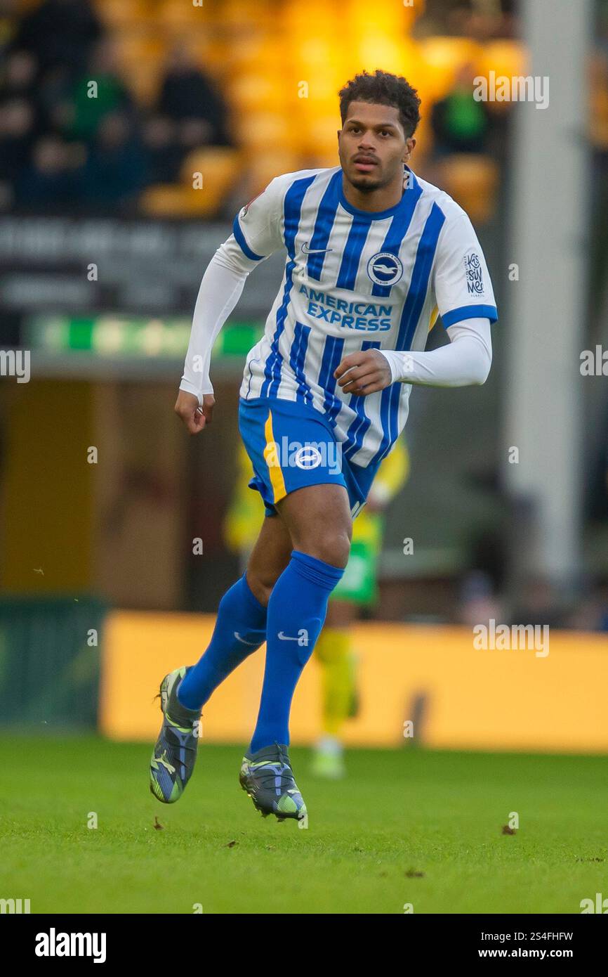 Carrow Road, Norwich on Saturday 11th January 2025. Georginio Rutter of ...