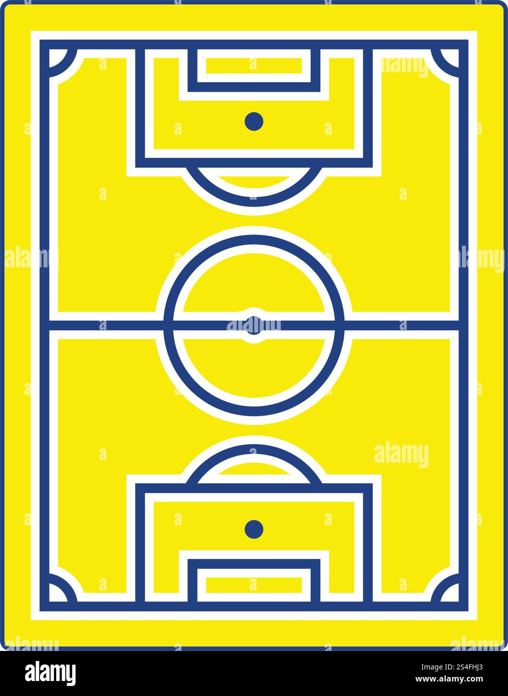 Icon of football field. Thin line design. Vector illustration Stock ...