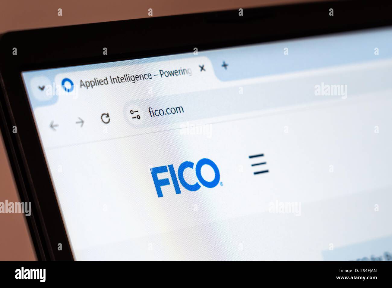 New York, USA - January 10, 2025: FICO applied intelligence and ...