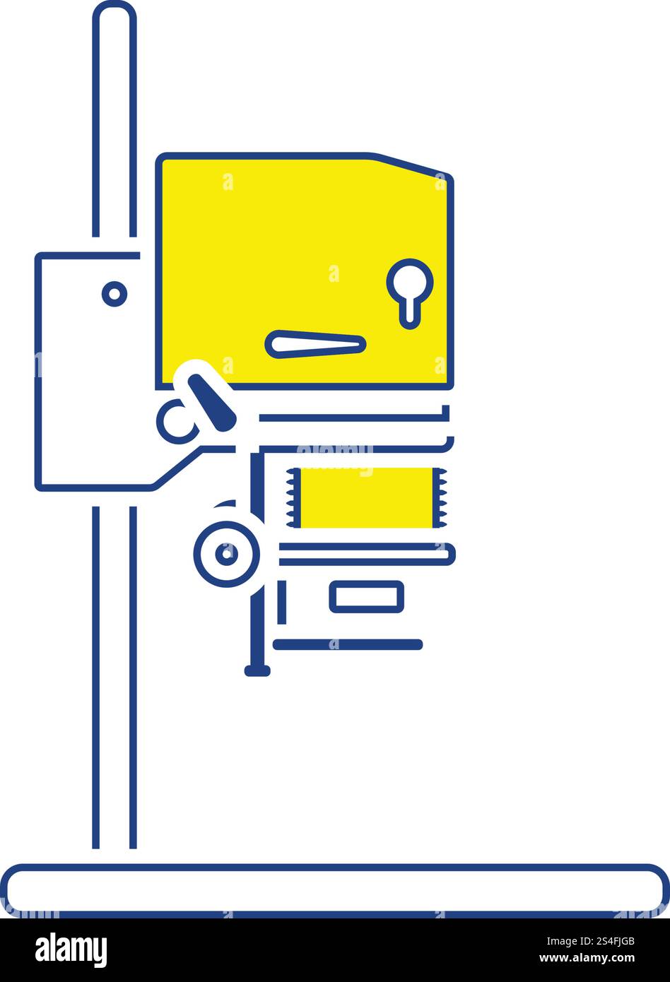 Icon of photo enlarger. Thin line design. Vector illustration Stock ...