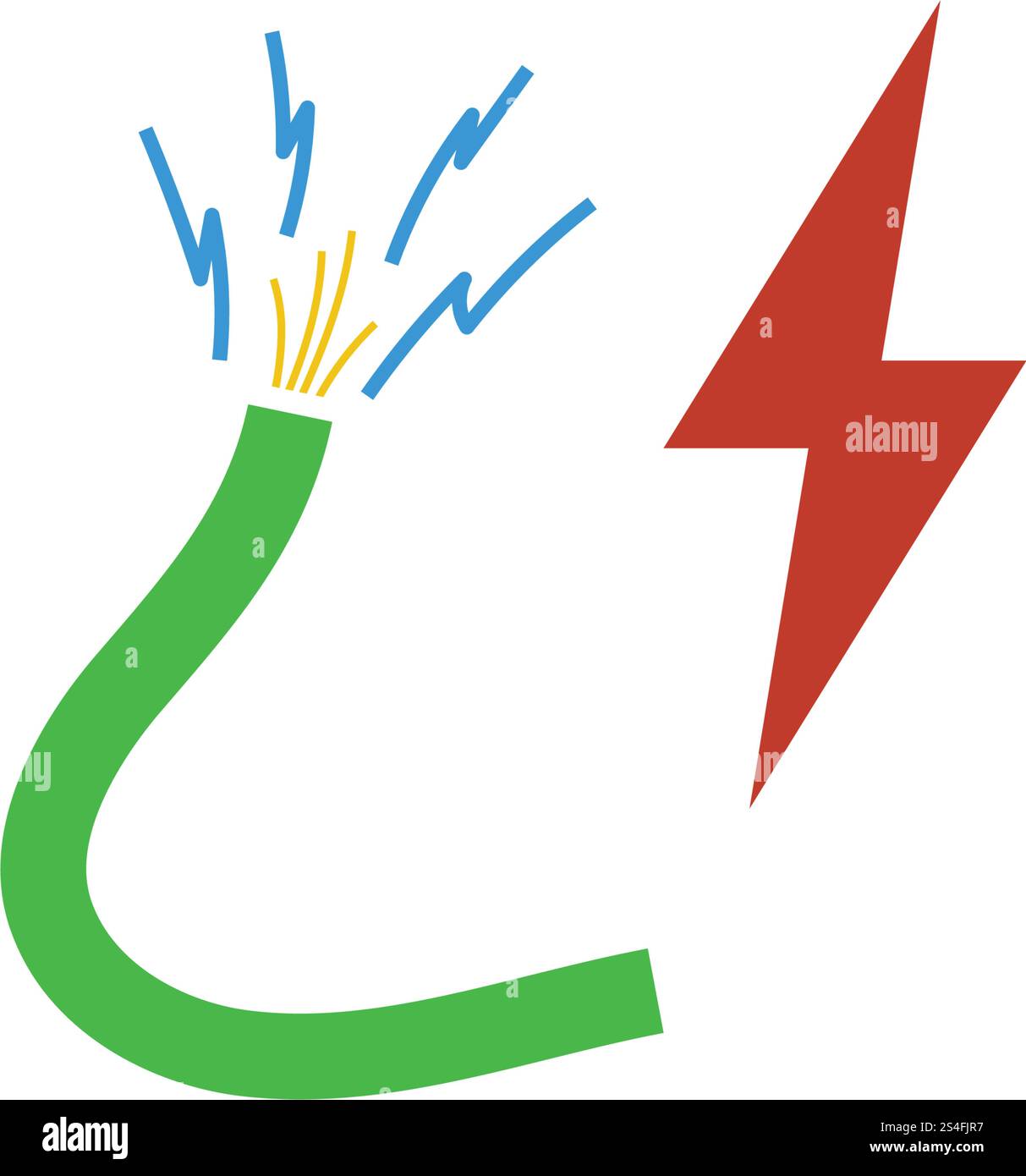 Icon of Wire . Flat design. Vector illustration Stock Vector Image ...