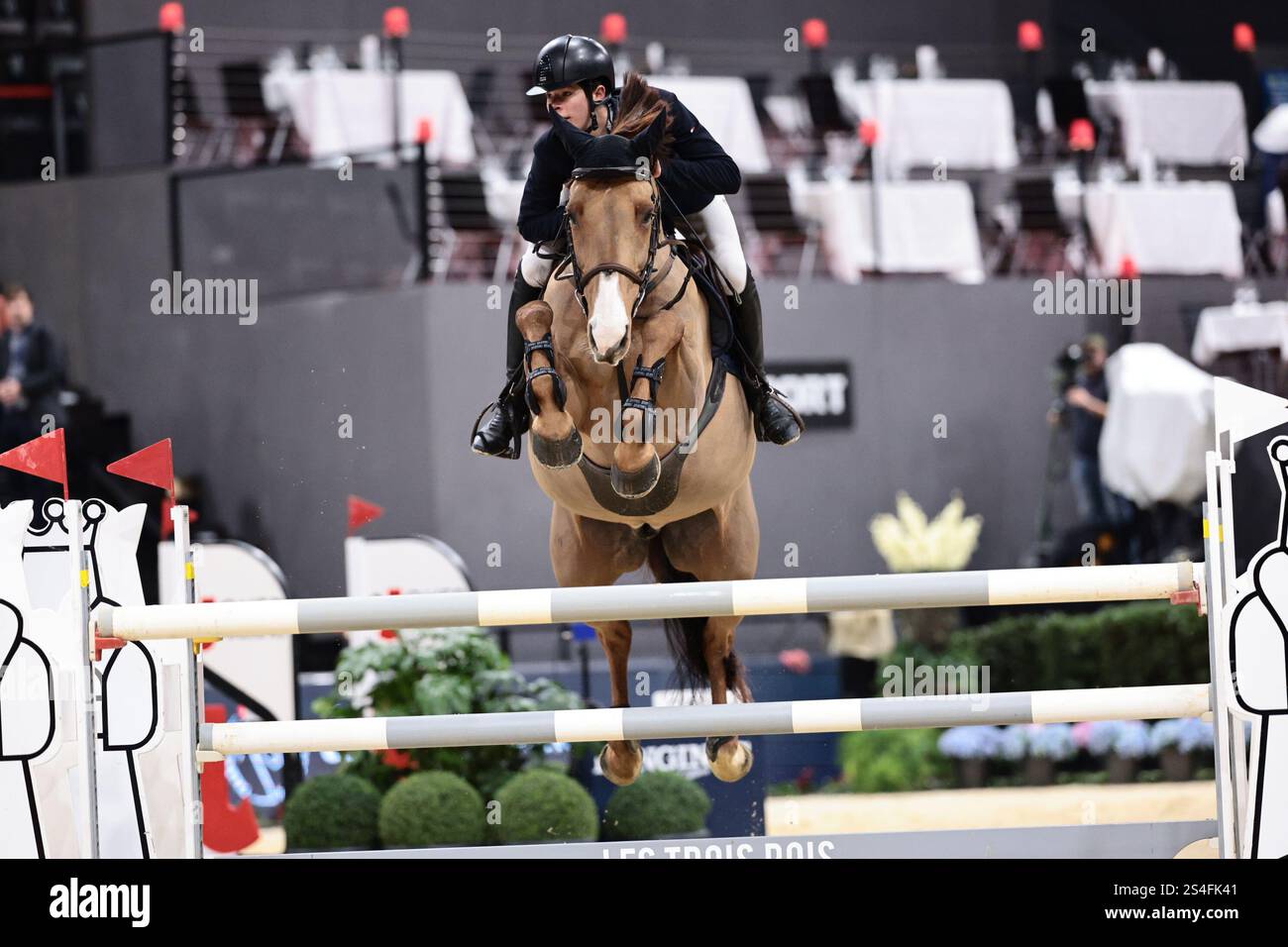 Jonas Tiefenauer of Switzerland with Falco de Reuillard during the ...