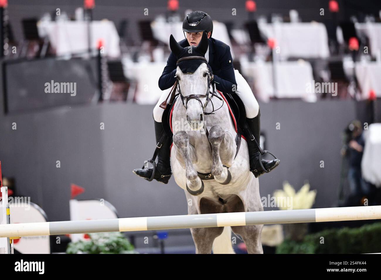 Basel, Switzerland. 12th Jan, 2025. Janick Widmer of Switzerland with ...