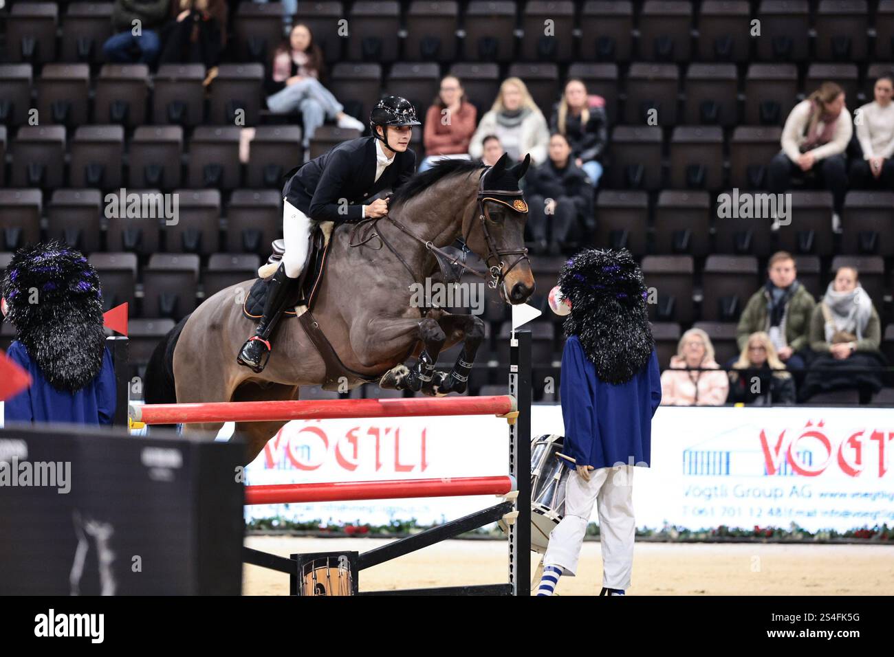 Basel, Switzerland. 12th Jan, 2025. Zacharie Luyet of Switzerland with ...