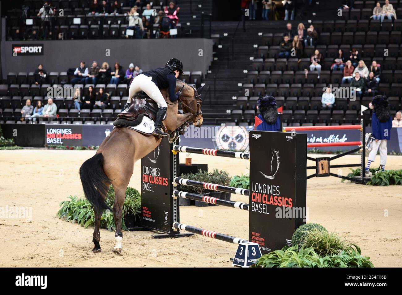Basel, Switzerland. 12th Jan, 2025. Sira Accola of Switzerland with Be ...