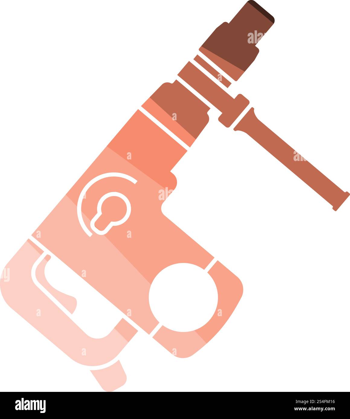 Hammer icon. Flat color design. Vector illustration Stock Vector Image ...