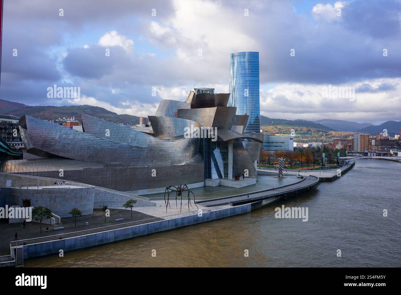 The Guggenheim Museum Bilbao architecture. Bilbao, Basque country ...