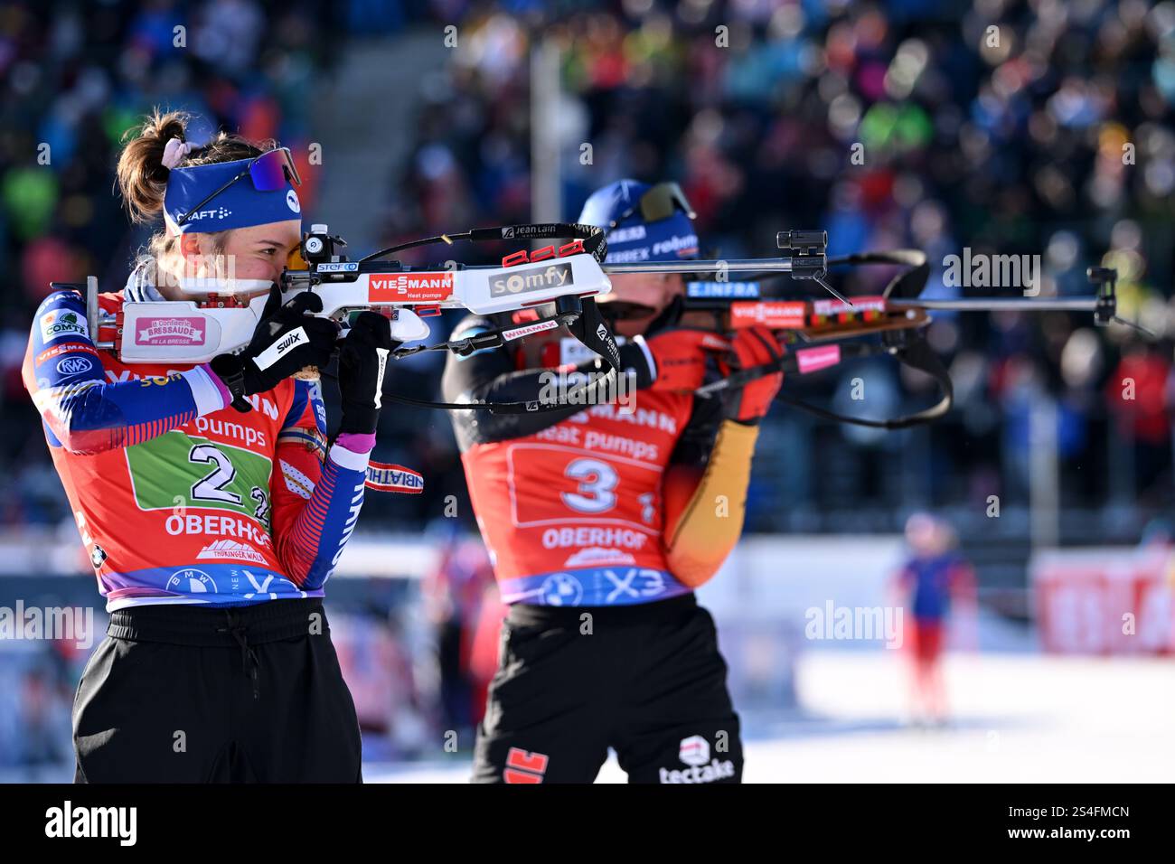 Oberhof, Germany. 12th Jan, 2025. Biathlon, World Cup, individual relay ...