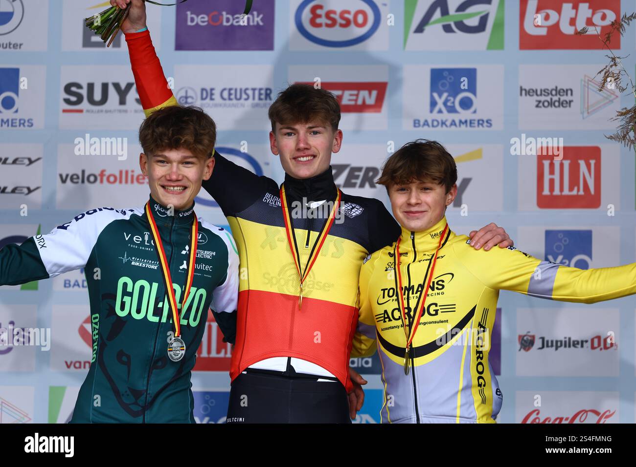 Belgian Lars Stockman and Belgian Cas Van Looke, Belgian Bas Vanden ...