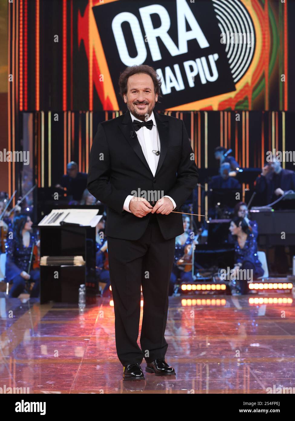 Rome, Italy. 11th Jan, 2025. Rome, Rai ex Dear studios, TV show "Now or never". In the photo ...