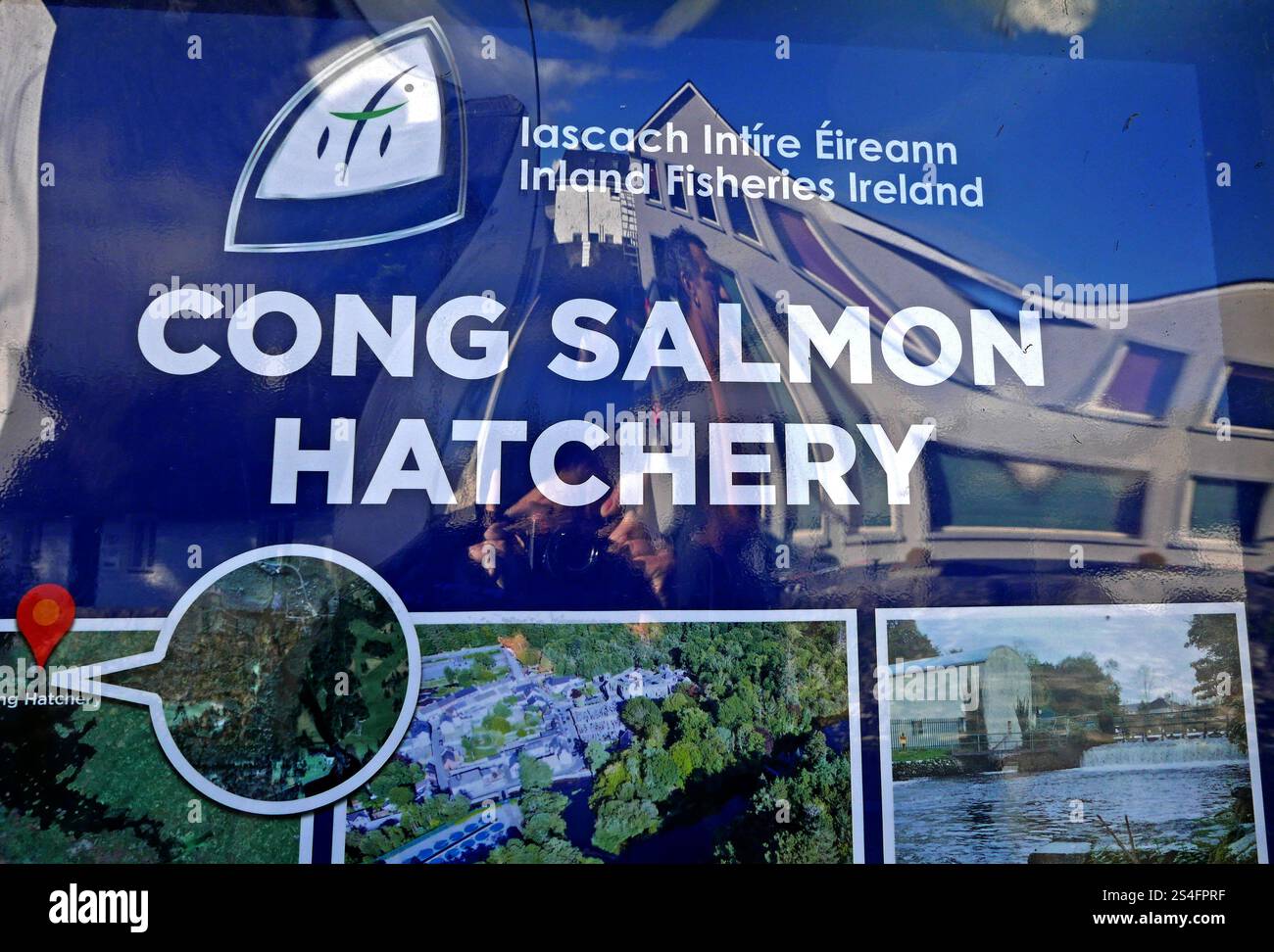 Cong salmon hatchery, Mayo county, Connacht province, Republic of ...