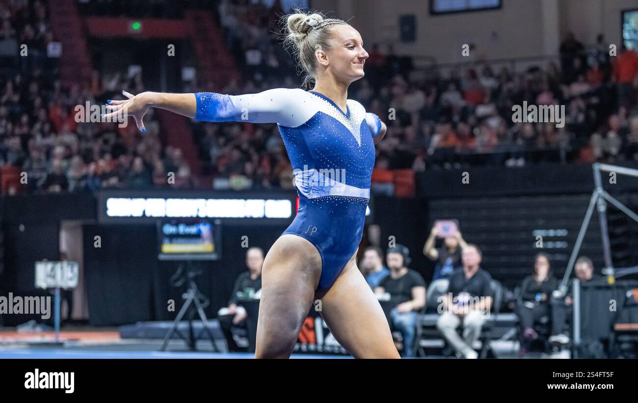 BYU's Mya Kirkham placed third in the all around with a score of 38.40 ...