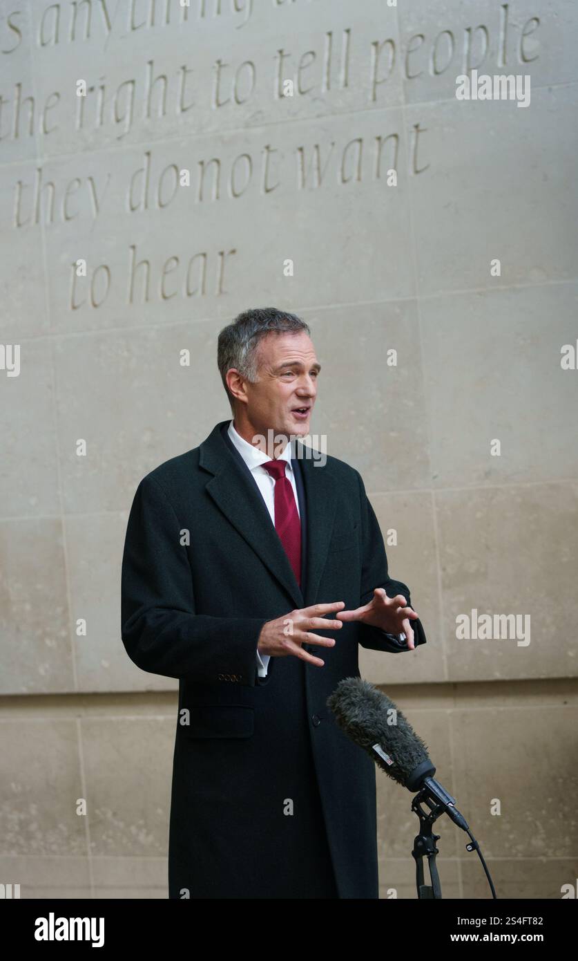 London UK January 10th 2025. Rt Hon Peter Kyle MP, Secretary of State ...