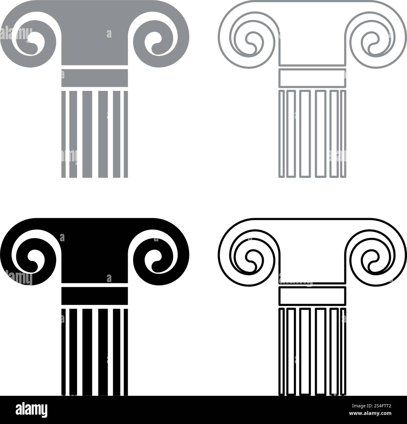 Column ancient style Antique classical column architecture element Pillar Greek roman column ...