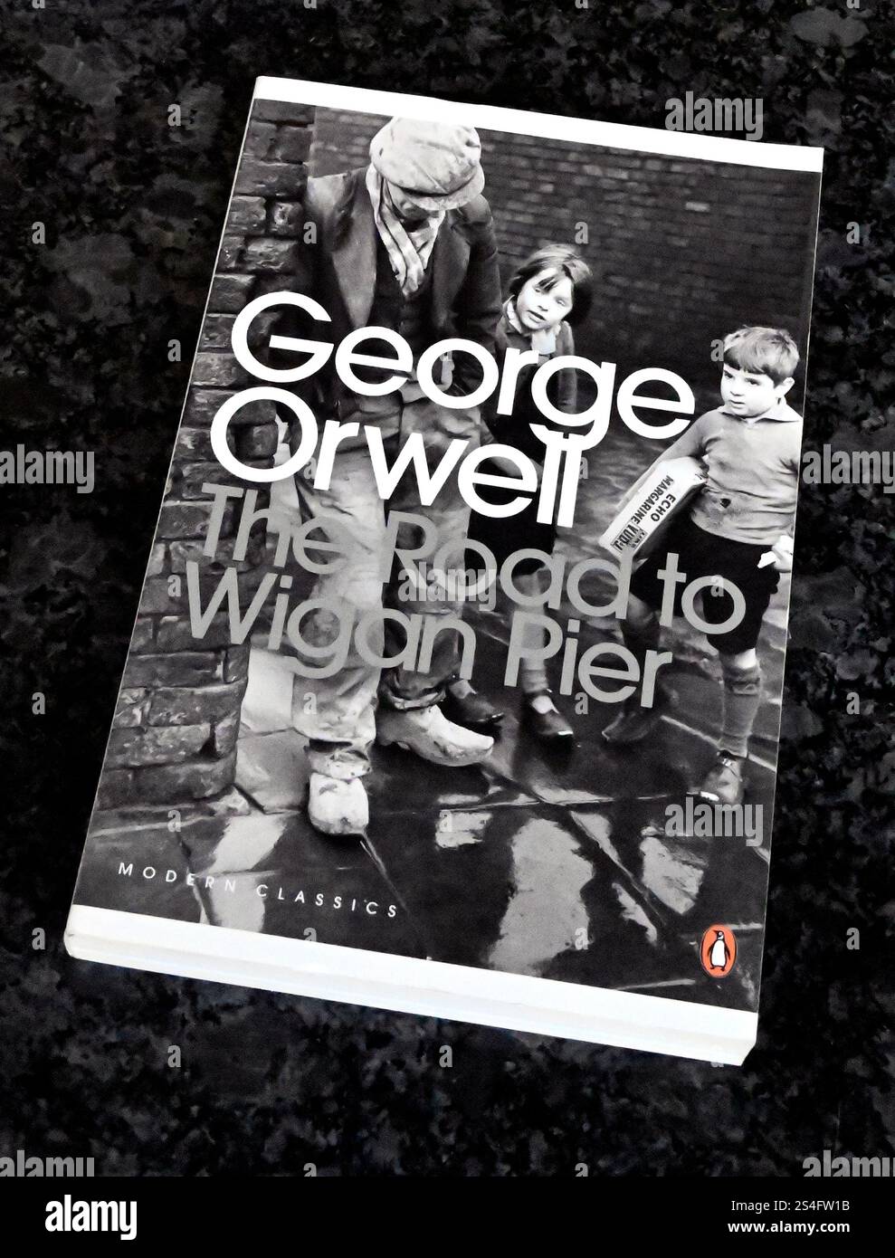 Book cover "The Road to Wigan Pier" by George Orwell.road Stock Photo ...
