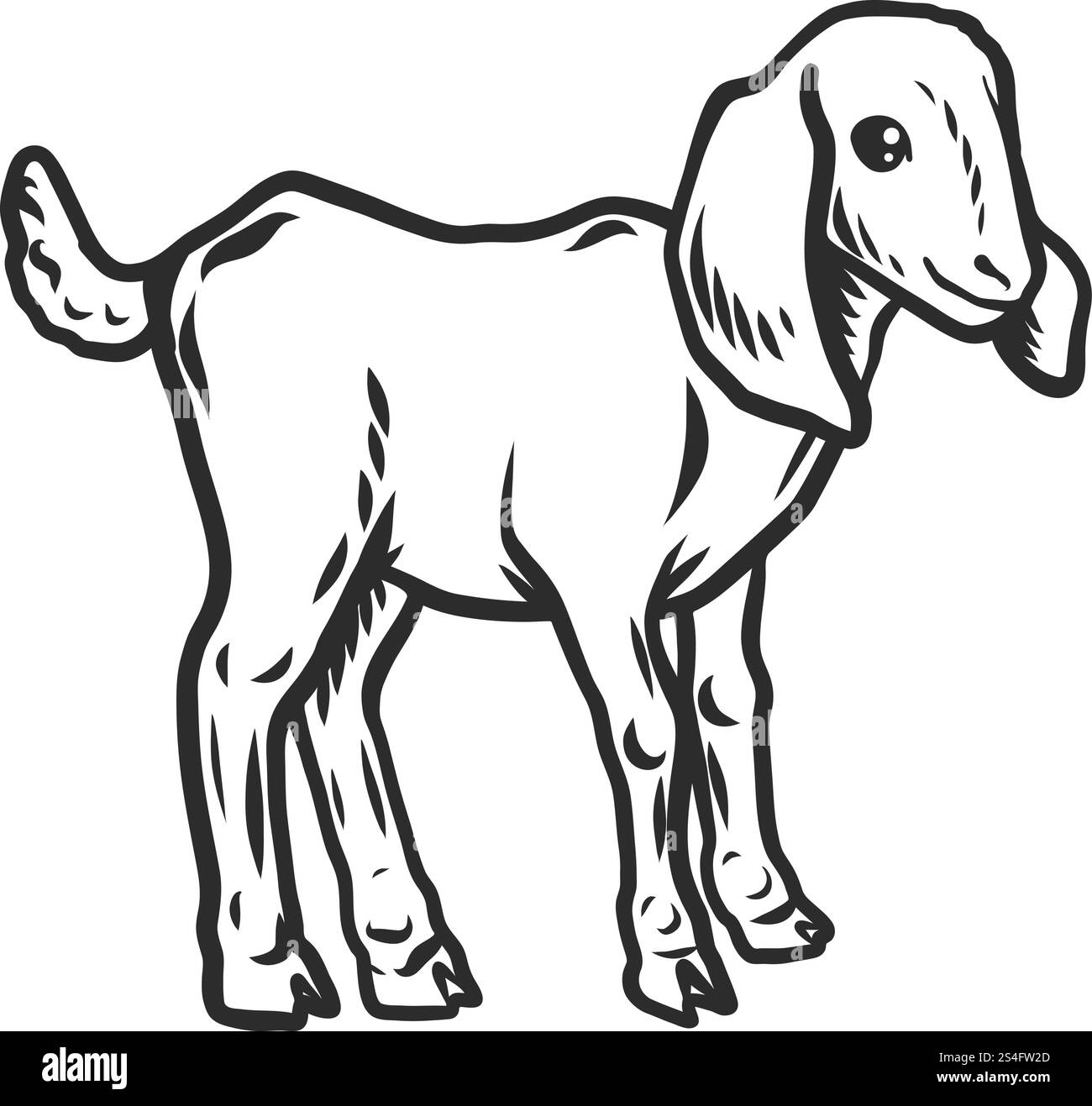 Lamb icon. Hand drawn illustration of lamb vector icon for web design ...