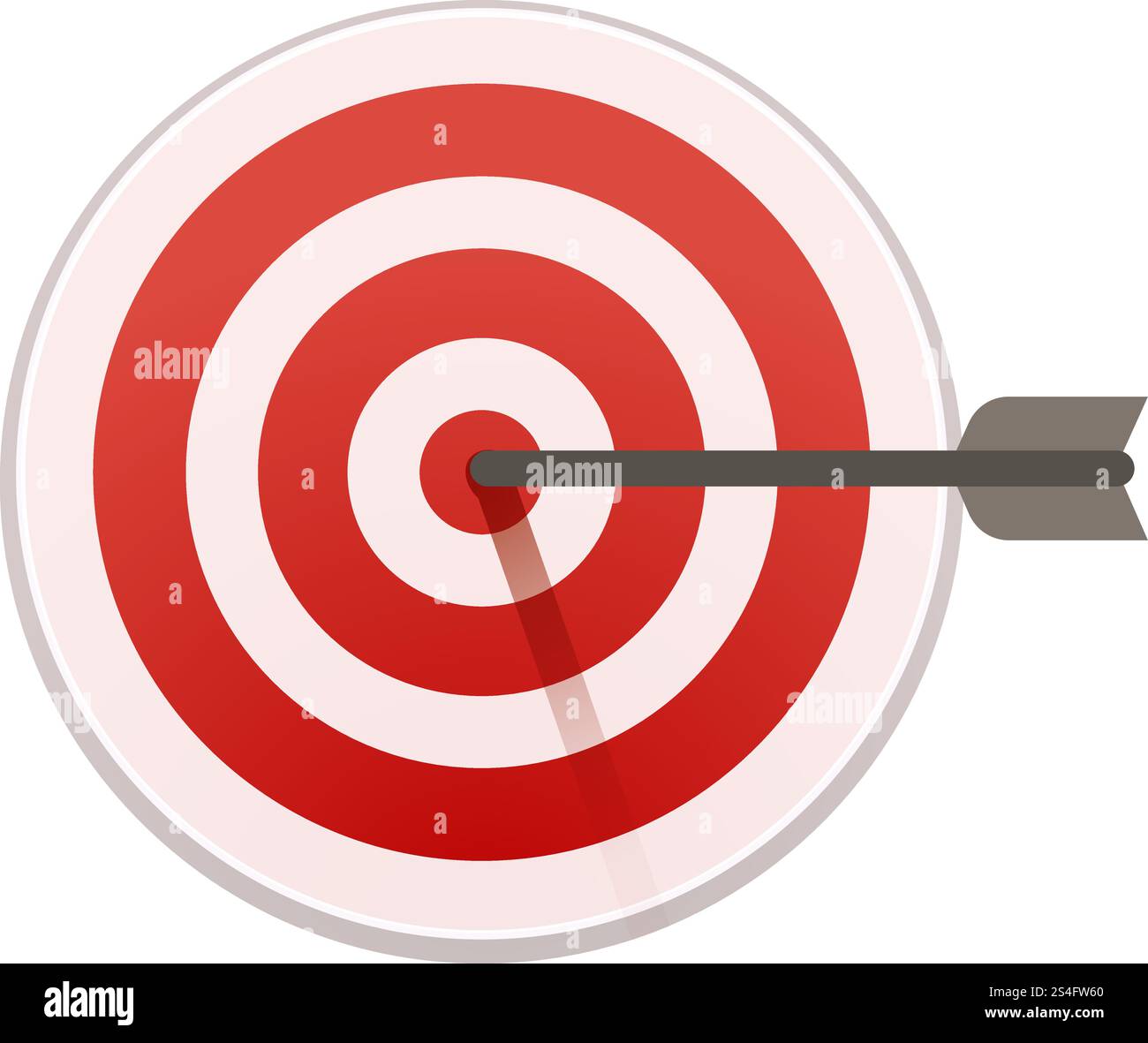 Bulls eye target icon. Cartoon of bulls eye target vector icon for web ...
