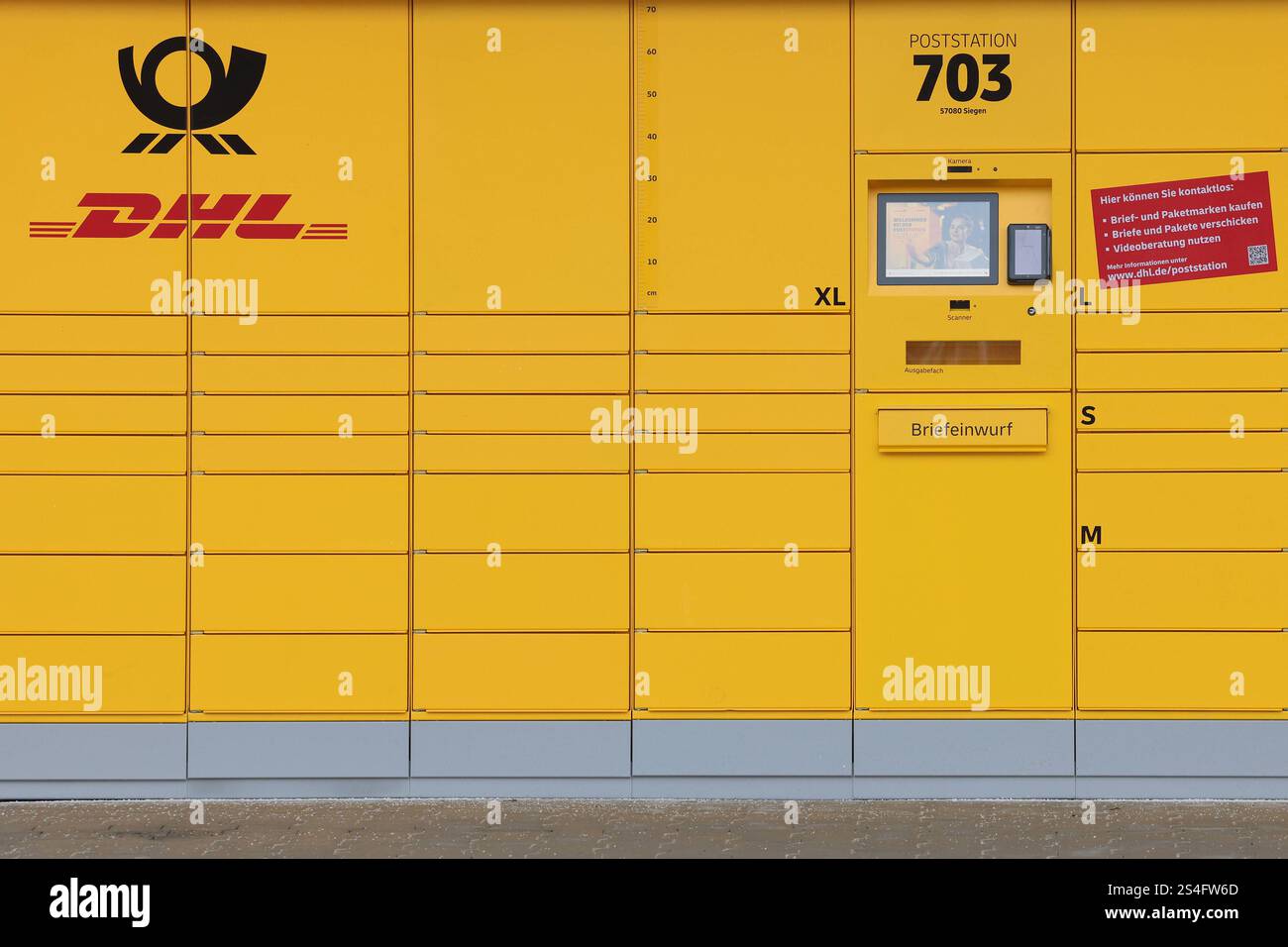 Eine DHL Poststation in Siegen-Gosenbach Poststation am 12.01.2025 in ...