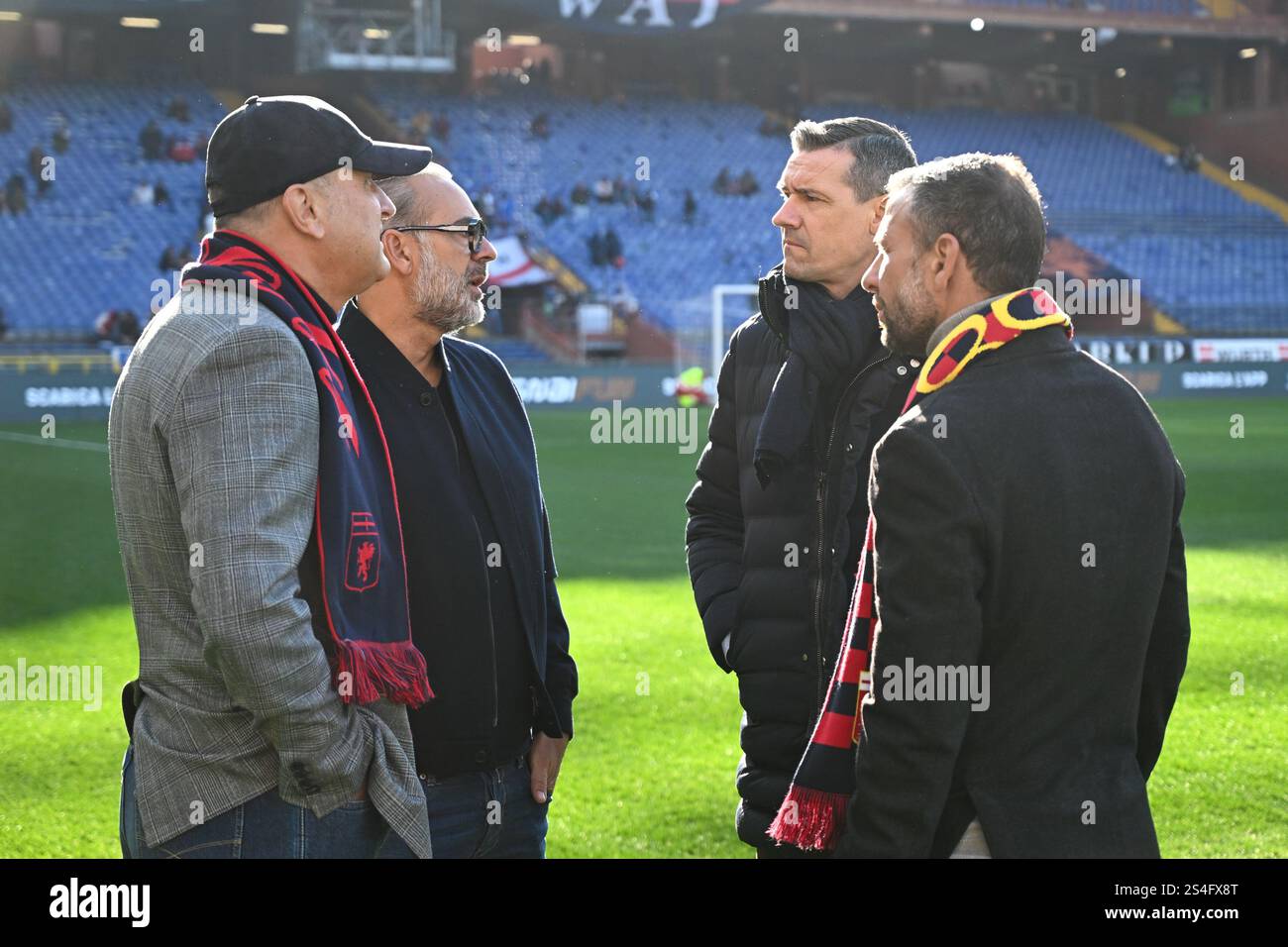 Genova, Italia. 12th Jan, 2025. Andres Blazquez, Ottolini Marco, Razvan ...