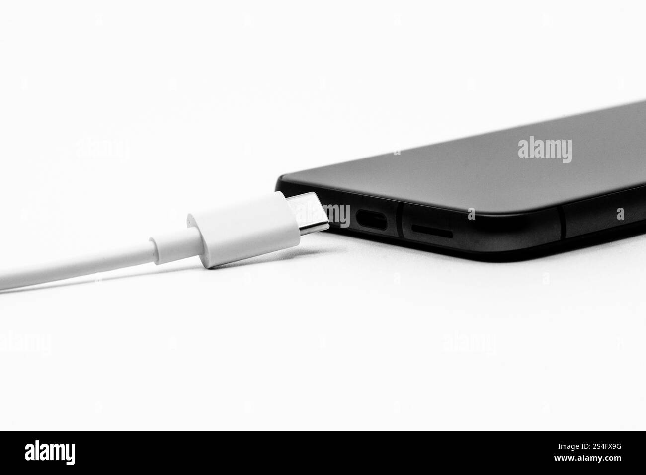 Phone cable Black and White Stock Photos & Images - Alamy