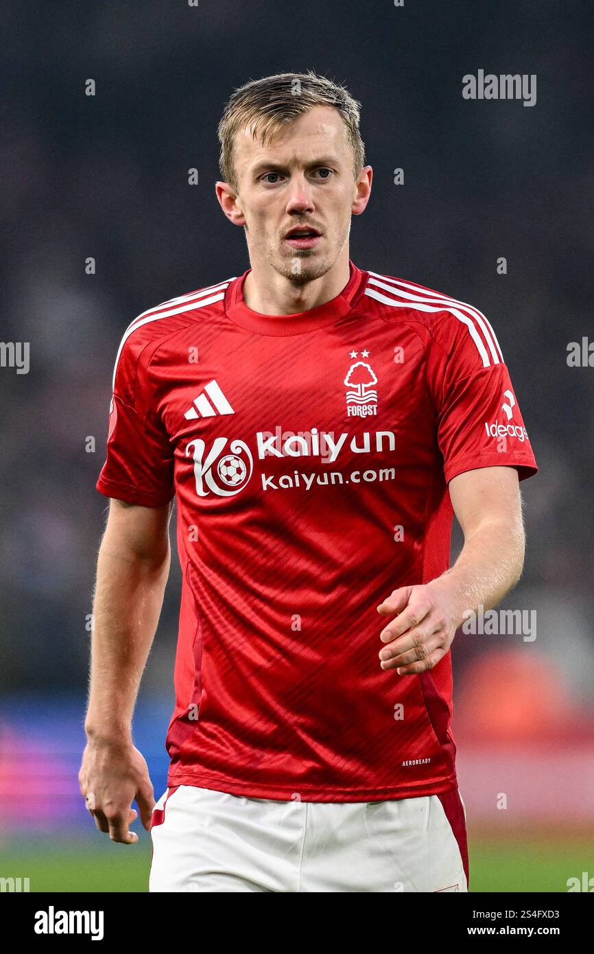 City Ground, Nottingham on Saturday 11th January 2025. James Ward ...