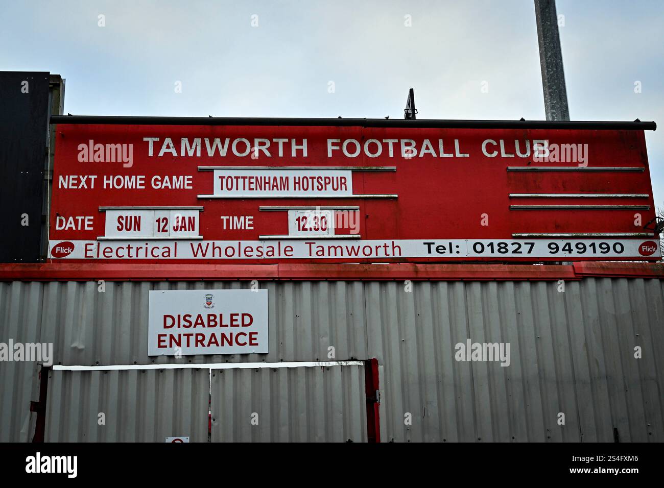 The Lamb Ground, Tamworth, UK. 12th Jan, 2025. FA Cup Third Round ...