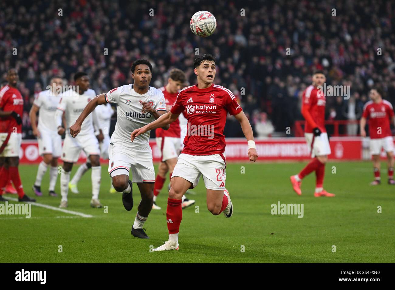 Ram—n Sosa of Nottingham Forest in action during the Emirates FA Cup ...