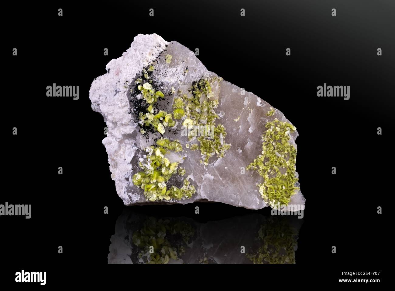 Green autunite crystals. Specimen from Assunção Mine, Aldeia Nova ...