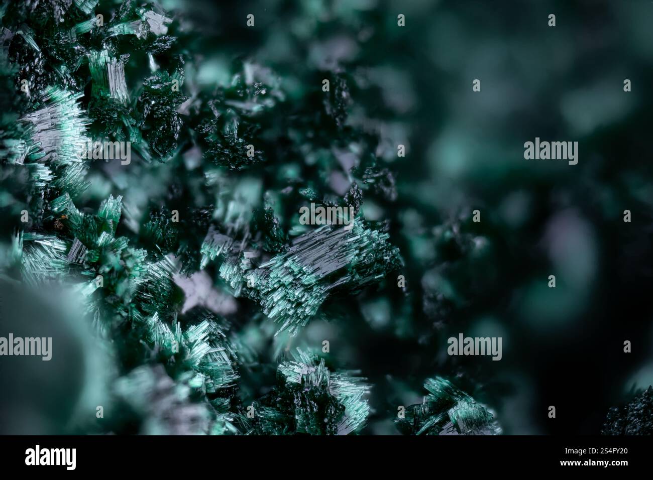 Dark velvet Malachite. Specimen from Namibia. Micro photography extreme ...