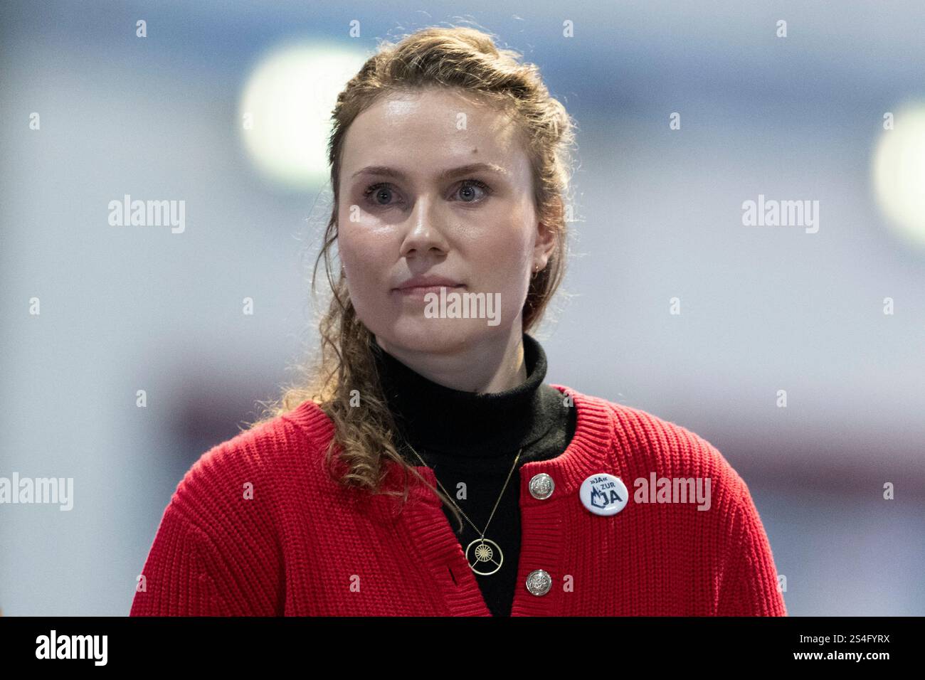 Riesa, Germany. 12th Jan, 2025. Anna Leisten, Federal Board Member of ...
