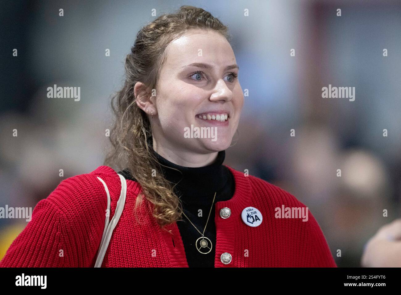 Riesa, Germany. 12th Jan, 2025. Anna Leisten, Federal Board Member of ...
