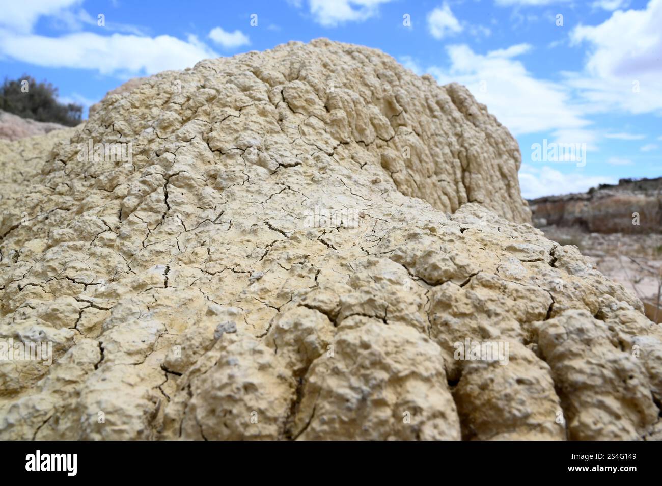 Dry cracks erosion sediment background geology in biosphere Reserve ...
