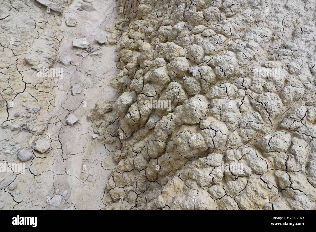Dry cracks erosion sediment background geology in biosphere Reserve ...