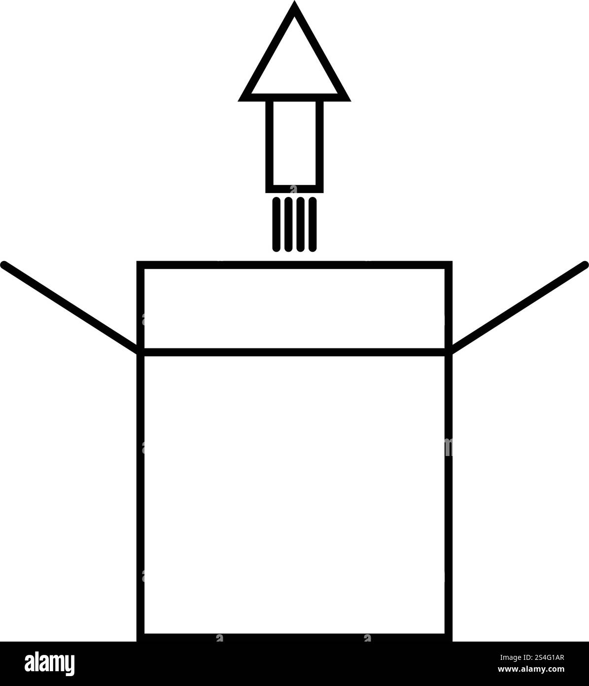 Product Release Icon. Thin line design. Vector illustration Stock ...