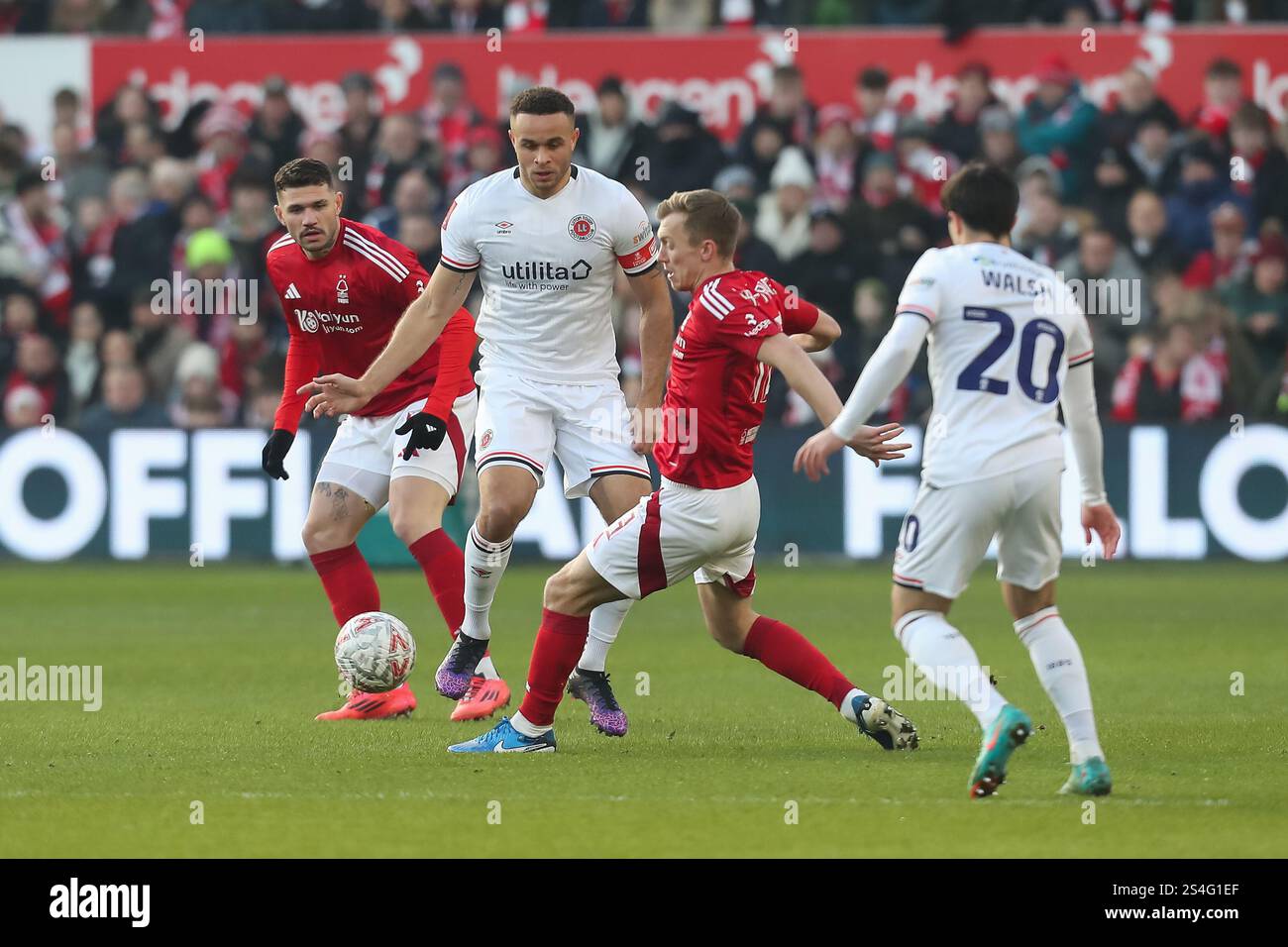 Nottingham, UK. 11th Jan, 2025. Nottingham Forest midfielder James Ward ...