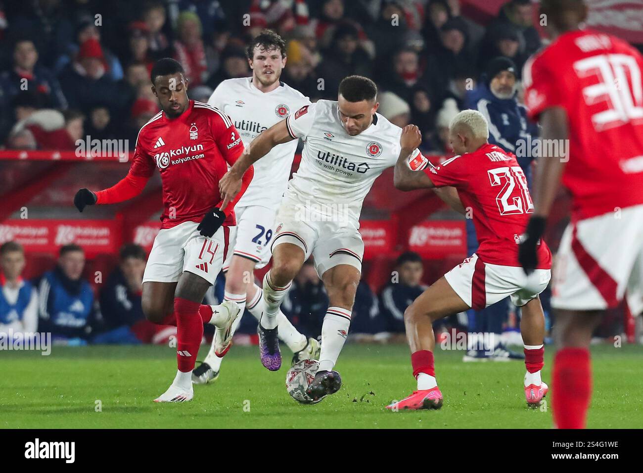 Nottingham, UK. 11th Jan, 2025. Luton Town forward Carlton Morris (9 ...