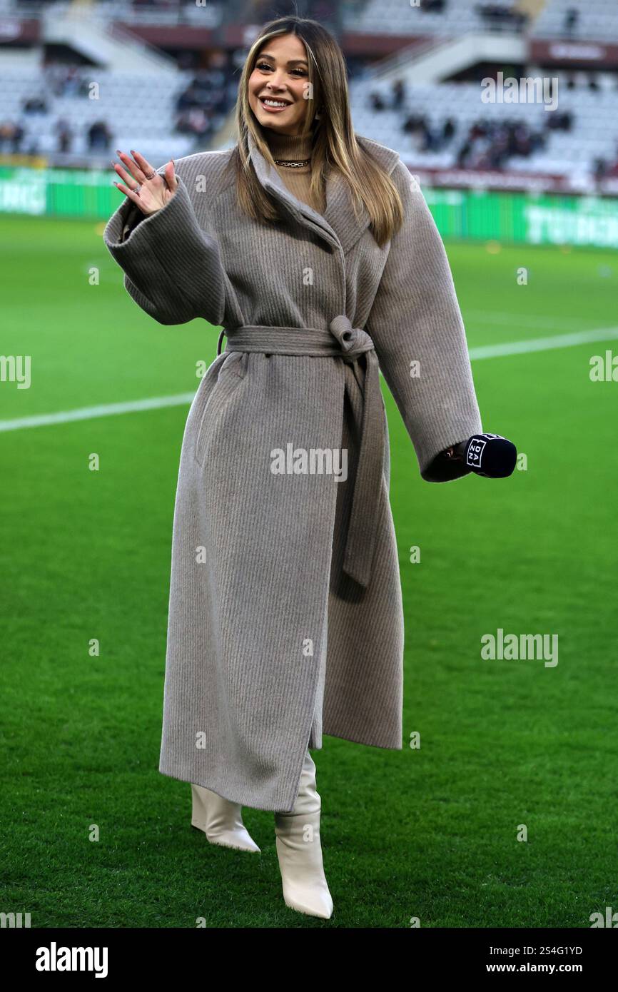 Torino, Italy. 11th Jan, 2025. Diletta Leotta, journalist of Dazn ...