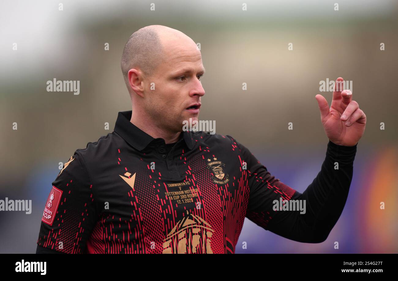 Tamworth's Tom Tonks during the Emirates FA Cup third round match at ...