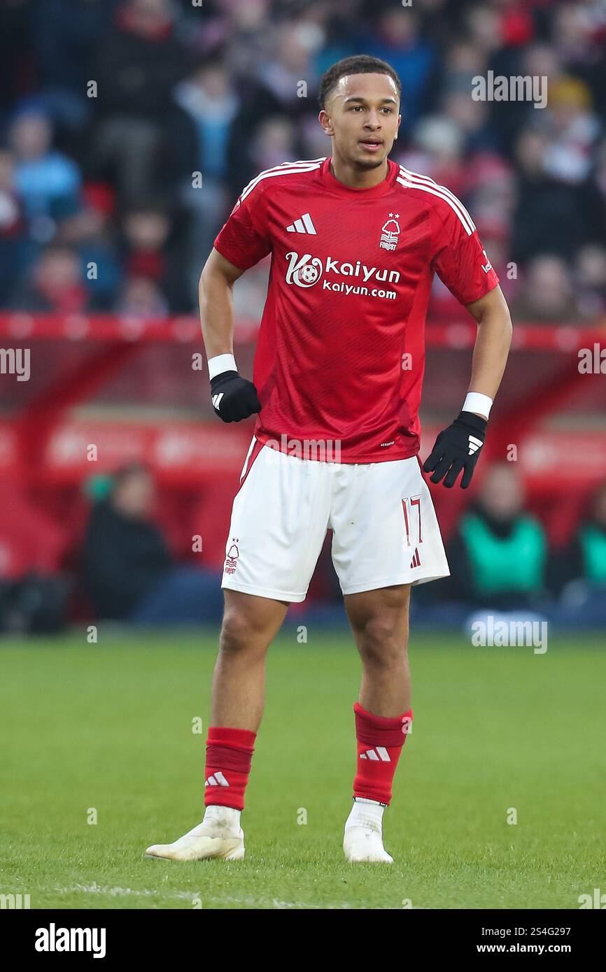 Nottingham, UK. 11th Jan, 2025. Nottingham Forest forward Eric da Silva ...