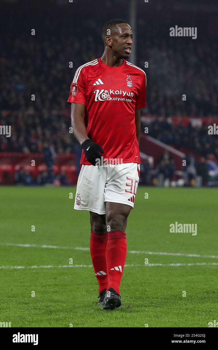 Nottingham, UK. 11th Jan, 2025. Nottingham Forest defender Willy Boly ...