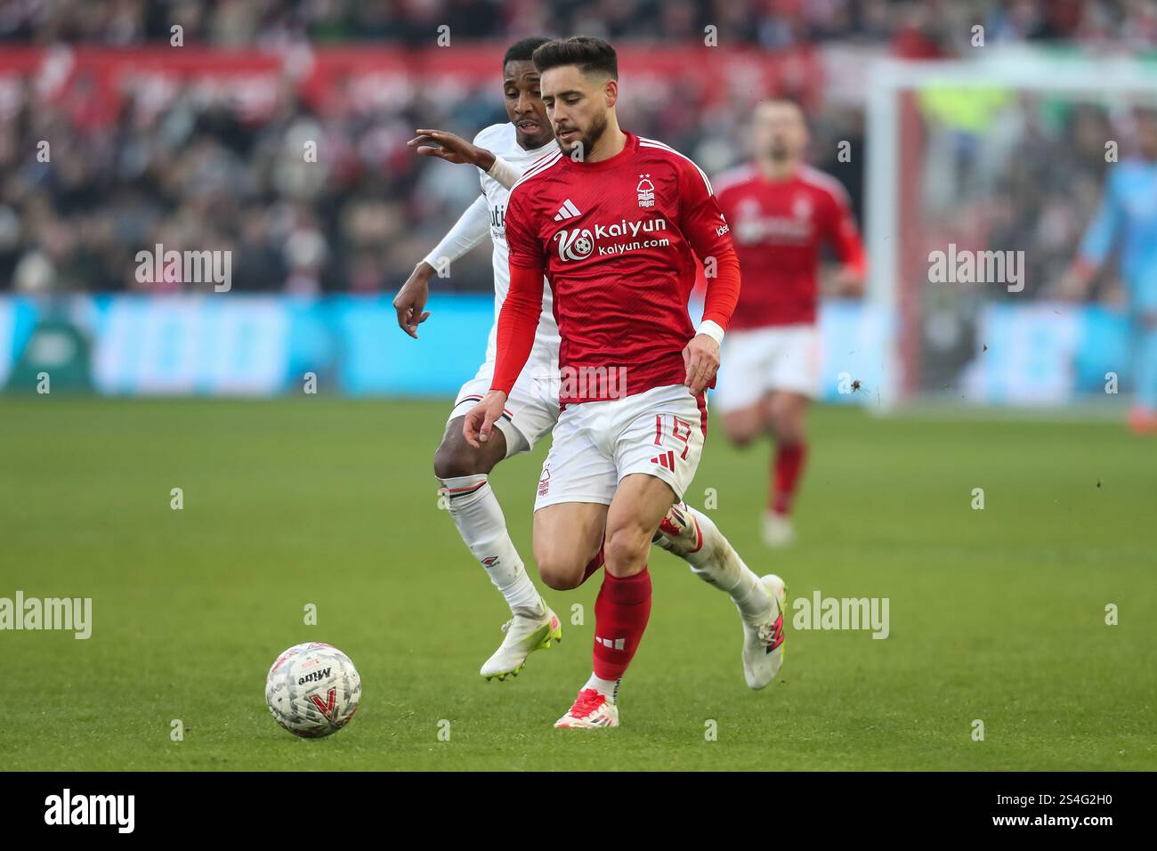 Nottingham, UK. 11th Jan, 2025. Nottingham Forest defender Álex Moreno ...