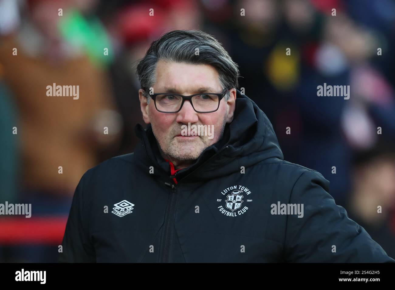 Nottingham, UK. 11th Jan, 2025. Luton Town Interim Manager Mick Harford ...
