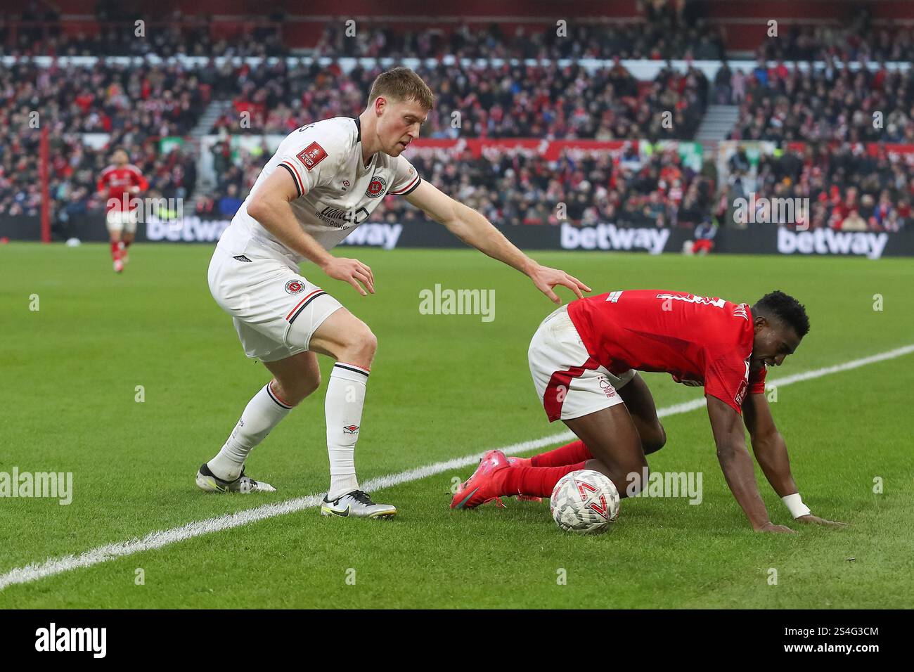 Nottingham, UK. 11th Jan, 2025. Luton Town defender Mark McGuinness (6 ...