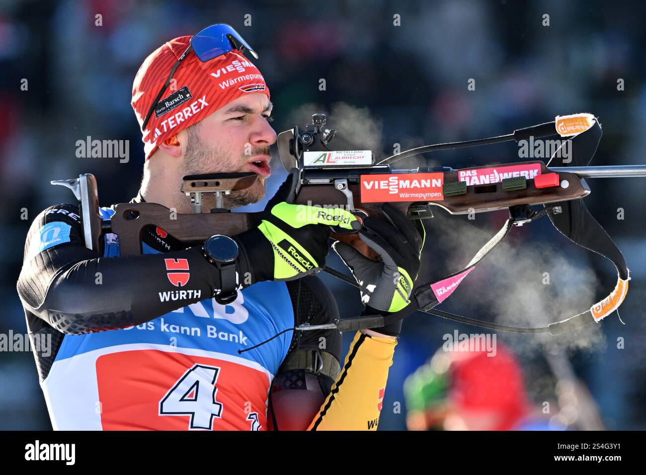 Oberhof, Germany. 12th Jan, 2025. Biathlon, World Cup, relay 4 x 6 km ...
