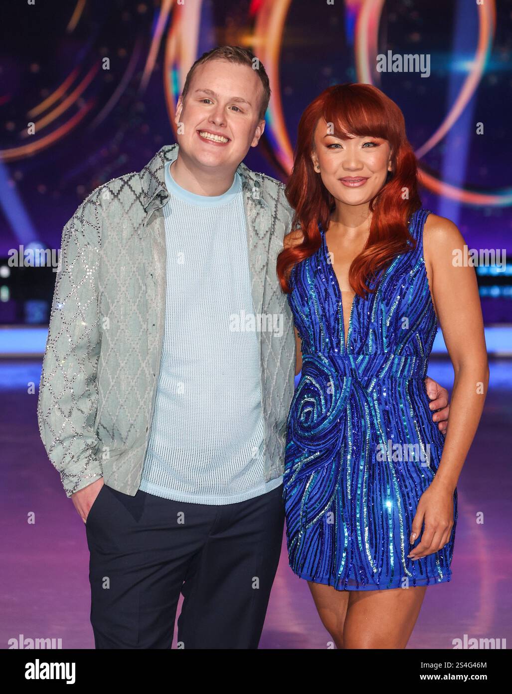 Josh Jones and Tippy Packard seen during a photocall for "Dancing on ...