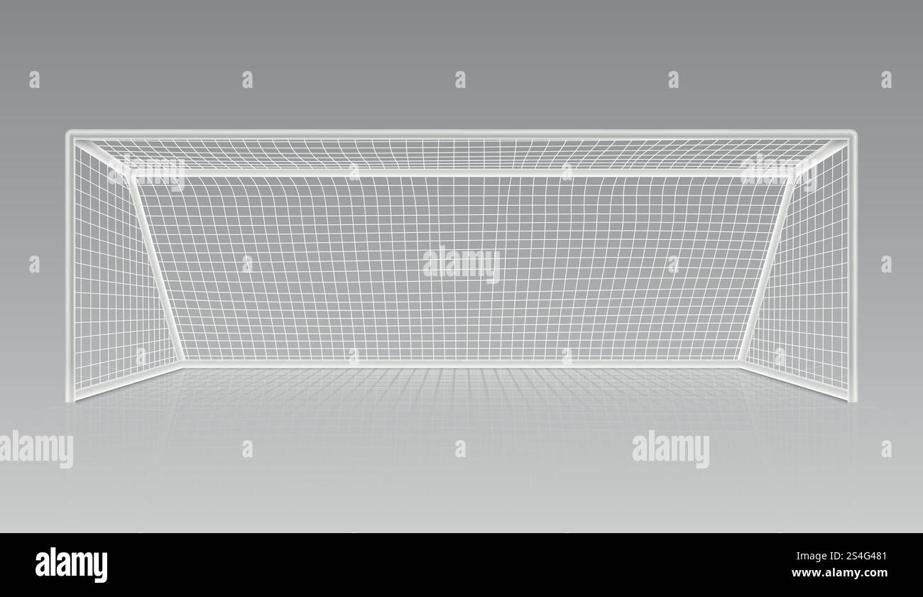 Football soccer goal realistic sports equipment. Gate frame soccer or ...