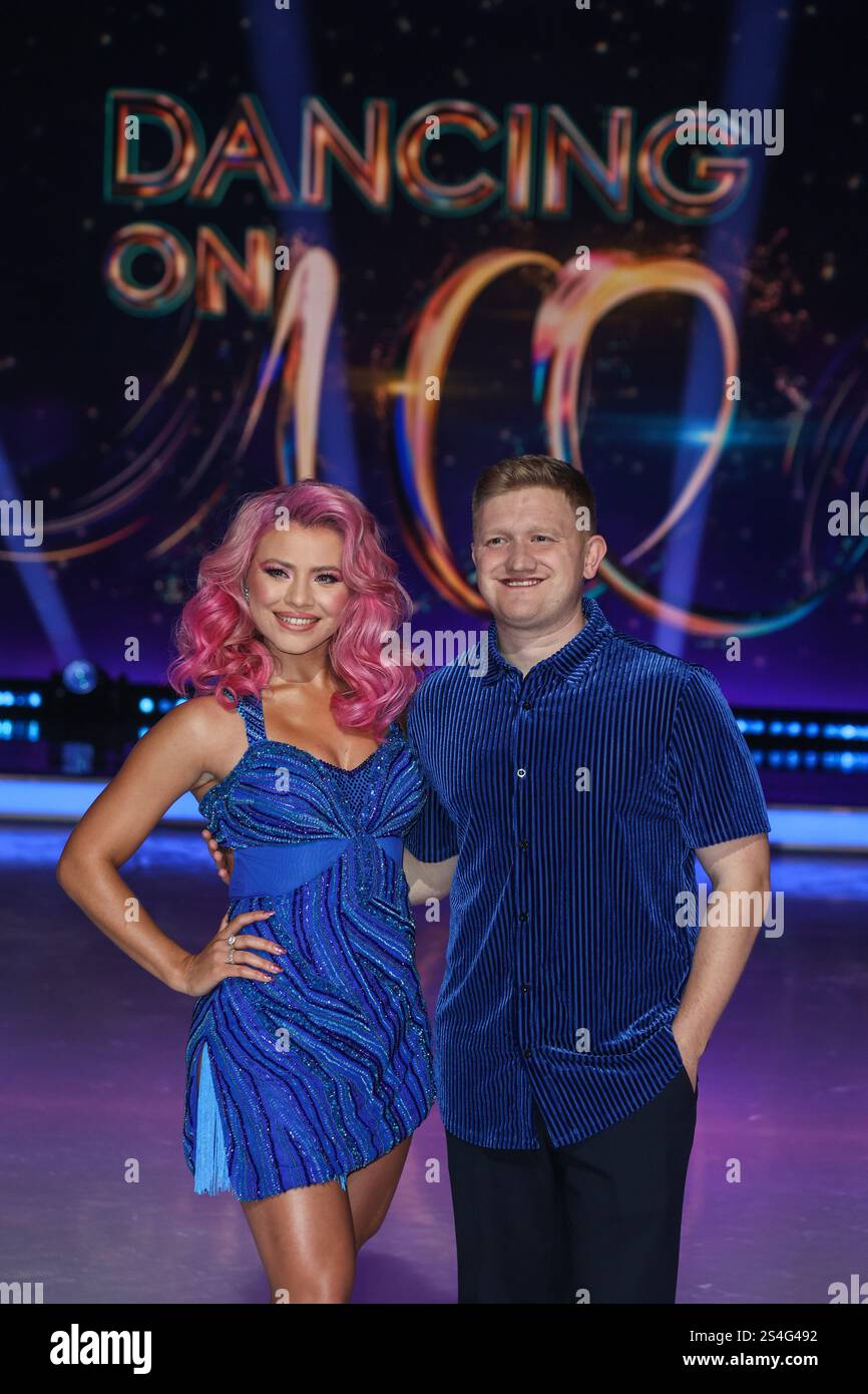 Molly Beth Lanaghan and Sam Aston seen during a photocall for "Dancing ...